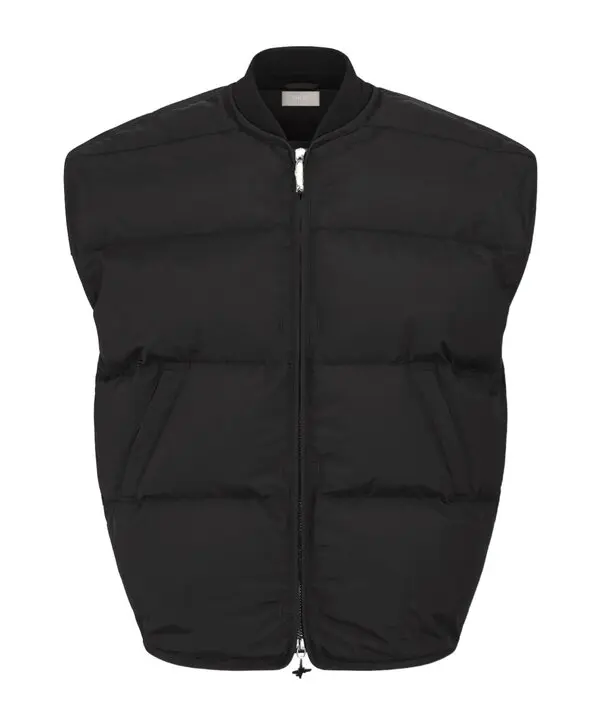 Dior Lewis Hamilton Puffer Jacket With Removable Sleeves - Black