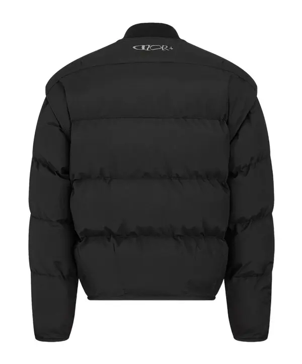 Dior Lewis Hamilton Puffer Jacket With Removable Sleeves - Black