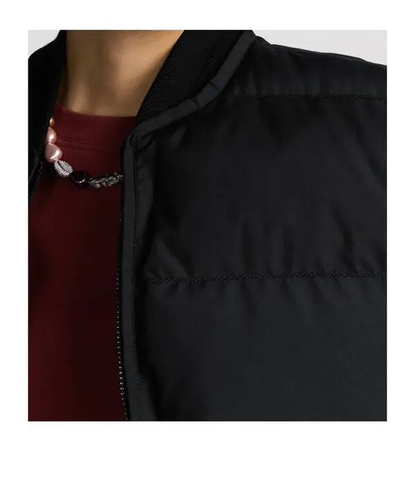 Dior Lewis Hamilton Puffer Jacket With Removable Sleeves - Black