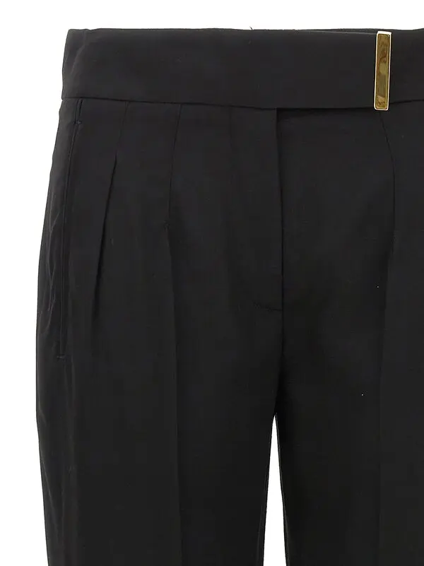 TOM FORD Metal Bar Detailed Straight-leg Pants