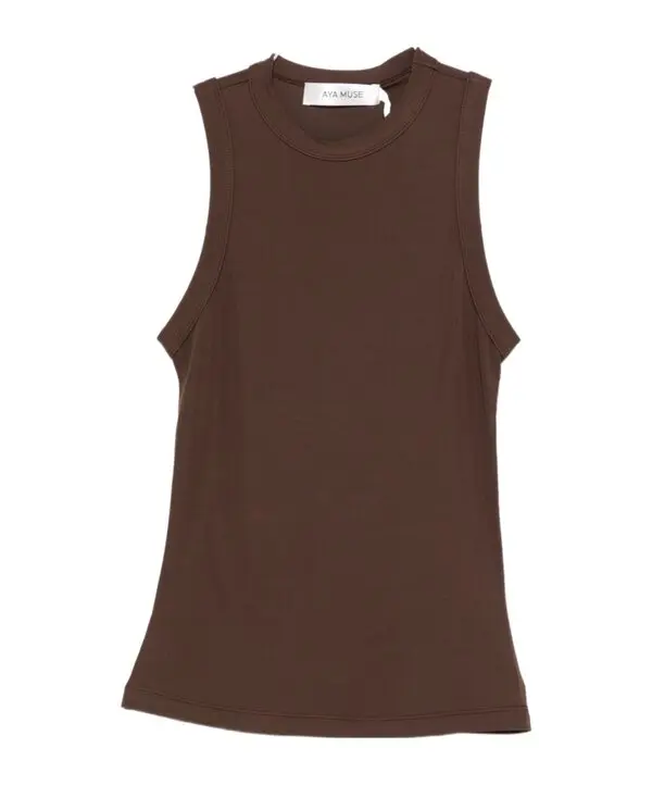 AYA MUSE Knitted Vest - Brown