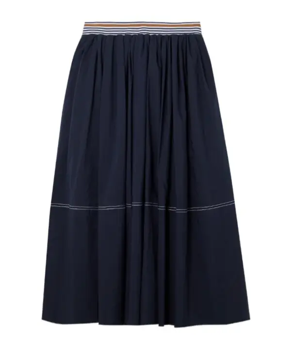 Veronica Beard Evelina Pleated Midi Skirt