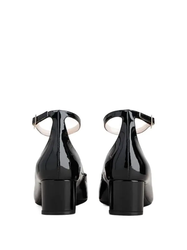 ROGER VIVIER Patent Leather Ankle Strap Pumps