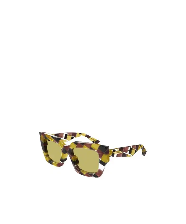 Bottega Veneta Rectangle Frame Sunglasses - Color