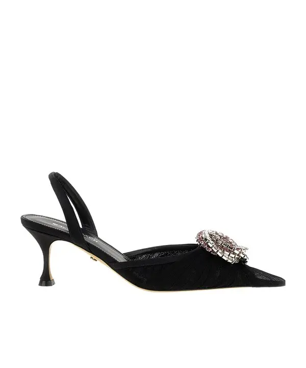MACHMACH Mach & Mach Cosmic Slingback Pumps With Embellished Toe