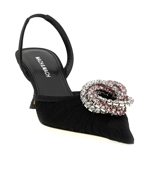 MACHMACH Mach & Mach Cosmic Slingback Pumps With Embellished Toe