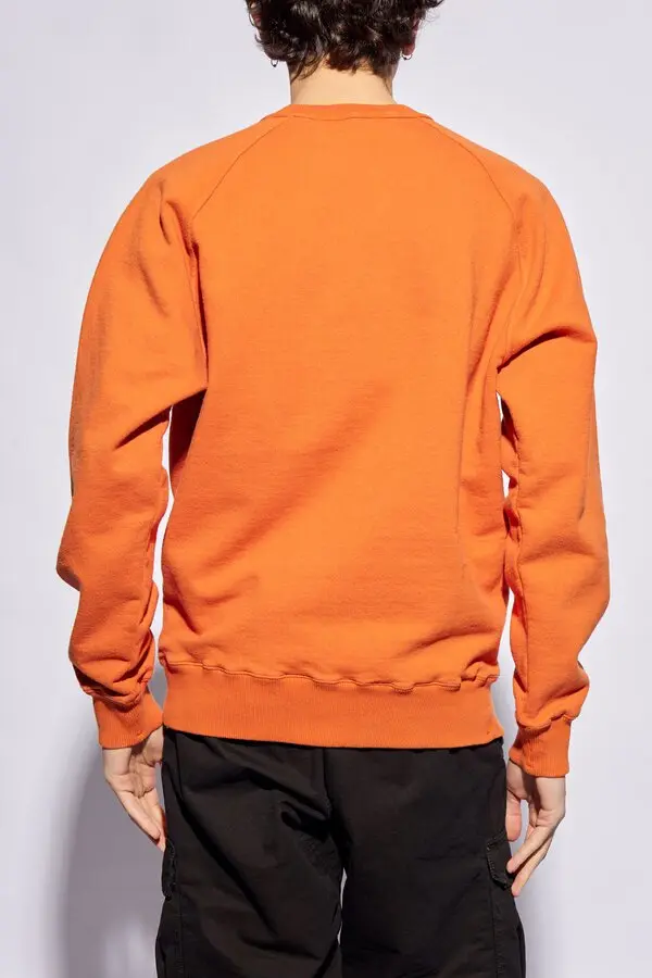 Stone Island Logo Appliqué Cotton Sweatshirt