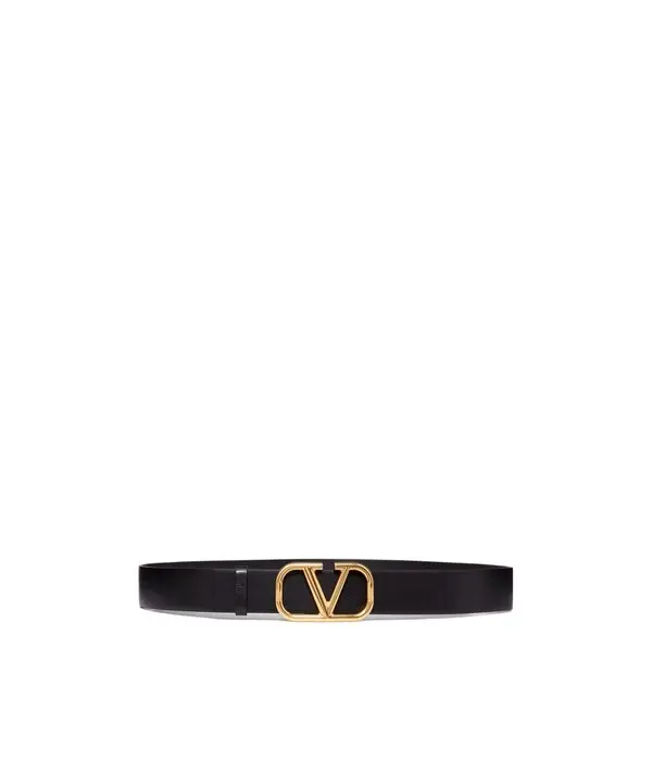 Valentino Garavani Vlogo Signature Belt - Black