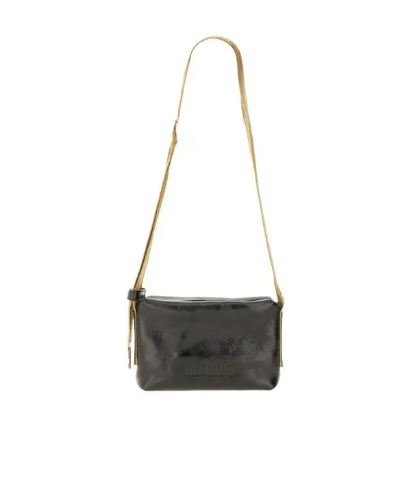 UMA WANG Zipped Patent-leather Shoulder Bag