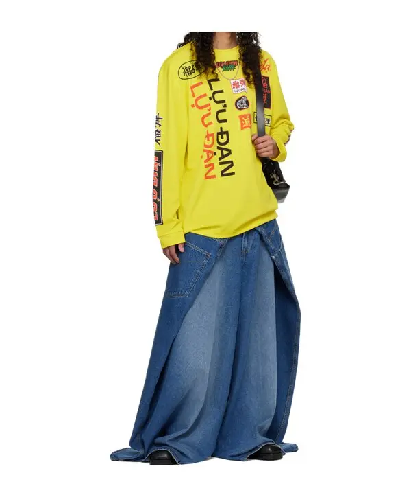 LU'U DAN Oversized Long-sleeved T-shirt