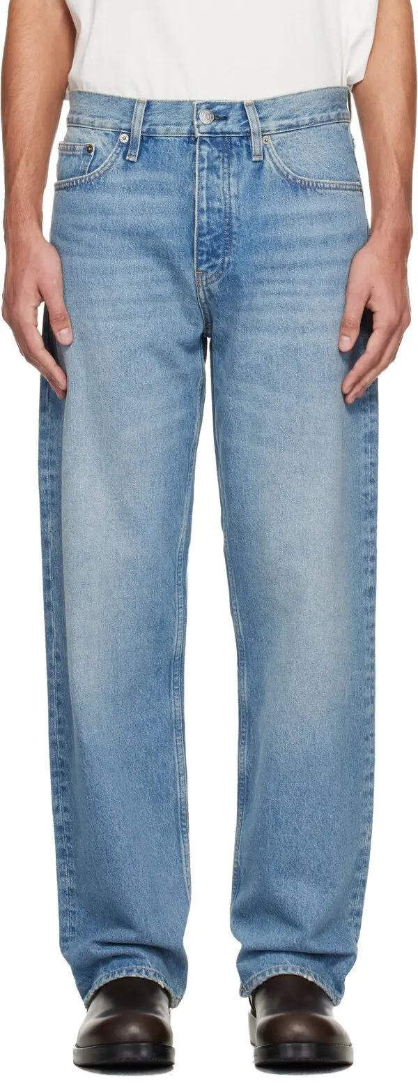 SUNFLOWER Belt Loop Jeans - Blue