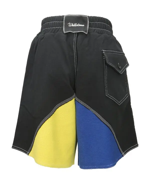 We11Done Spliced Design Shorts