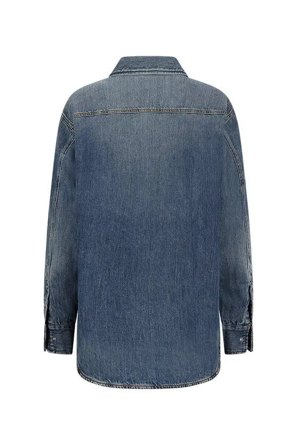 Gucci Logo Plaque Collared Long-sleeve Shirt