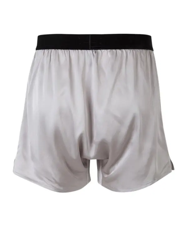 TOM FORD Logo-waistband Stretched Satin Boxers - Grey