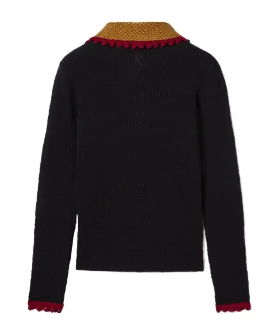 La DoubleJ Cotton-cashmere Sweater With Picket Edge Detail