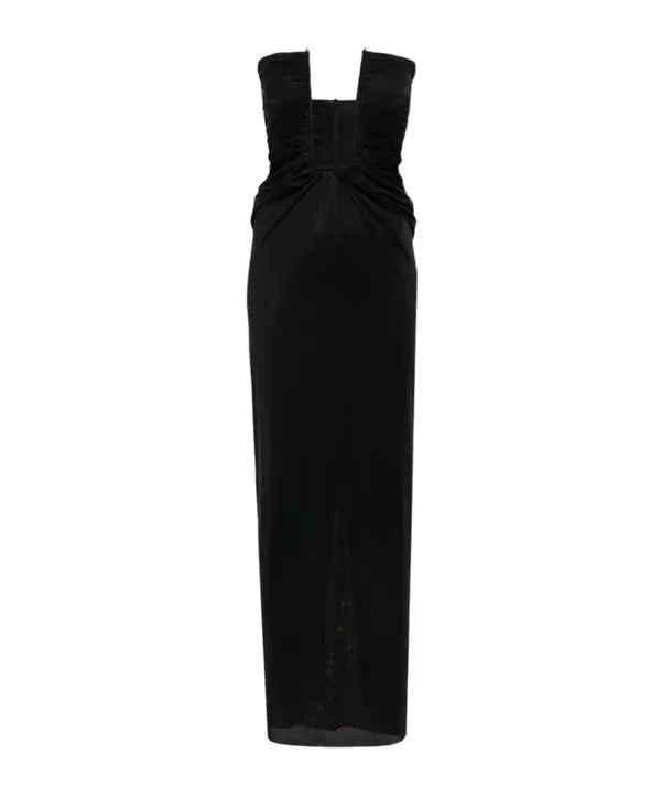 Christopher Esber Strapless Plunging Neck Maxi Dress