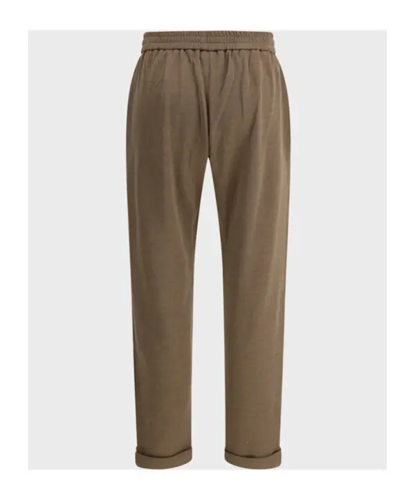 Brunello Cucinelli Drawstring Tapered Sweatpants - Brown