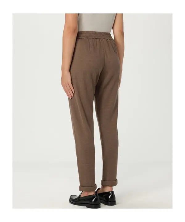 Brunello Cucinelli Drawstring Tapered Sweatpants - Brown