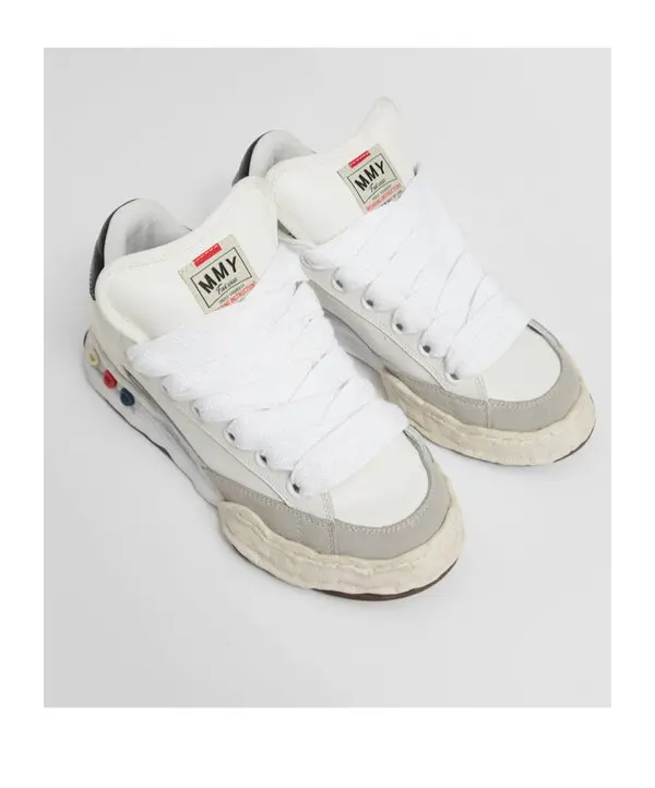 Mihara Yasuhiro Herbie Puffer Lace-up Sneakers - White
