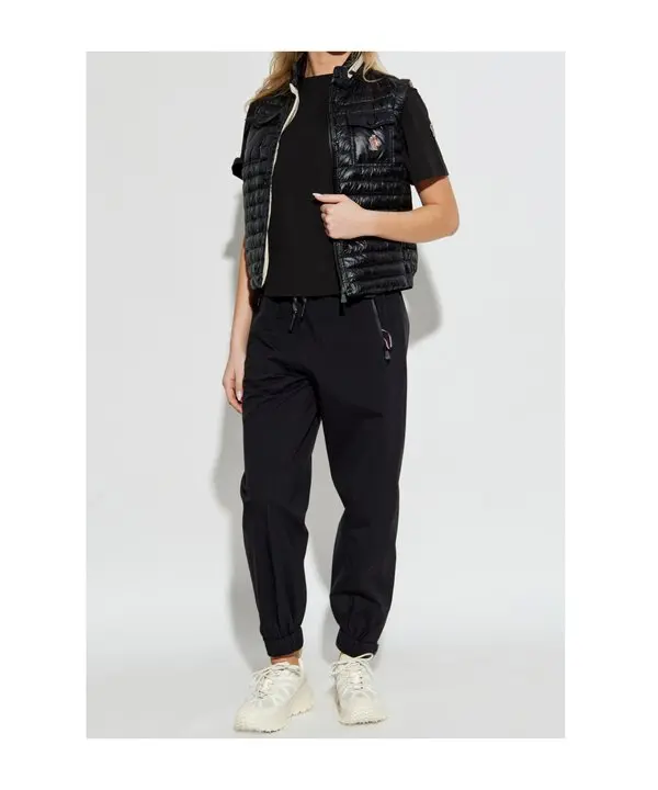 Moncler Logo Patch Padded Gilet - Black