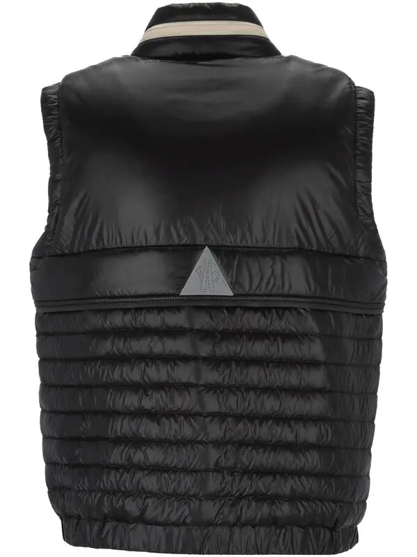 Moncler Logo Patch Padded Gilet - Black