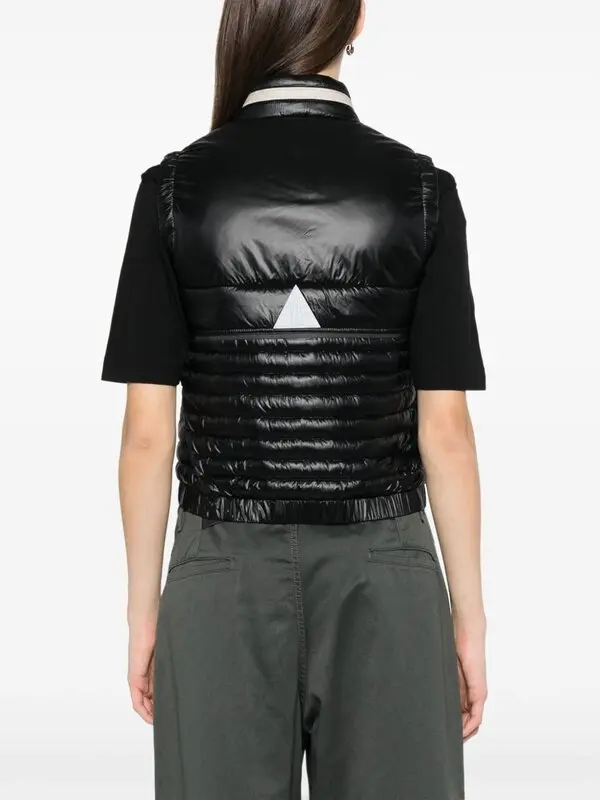Moncler Logo Patch Padded Gilet - Black