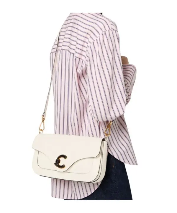 COCCINELLE C-me Shoulder Bag - White