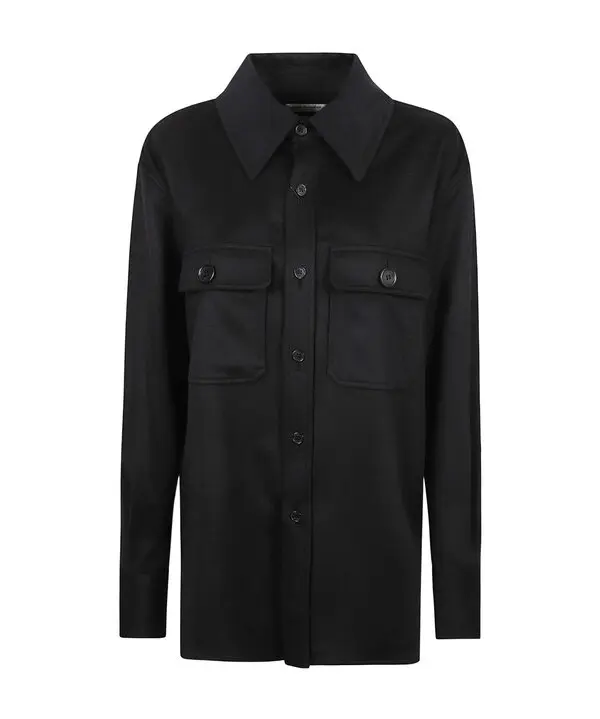 Saint Laurent Classic Collar Buttoned Pocket Shirt
