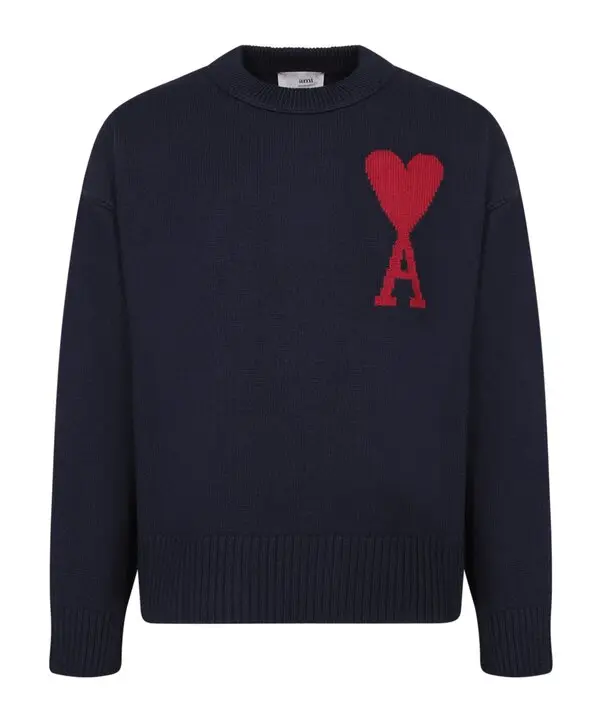 Ami De Coeur Intarsia Sweater - Black