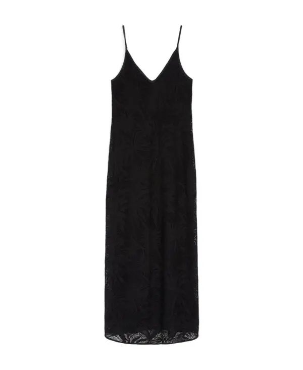Max Mara Lace Maxi Dress - Black