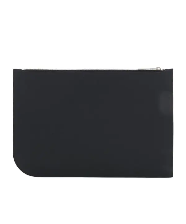 Alexander McQueen Logo Detailed Zipped Clutch Bag - Black
