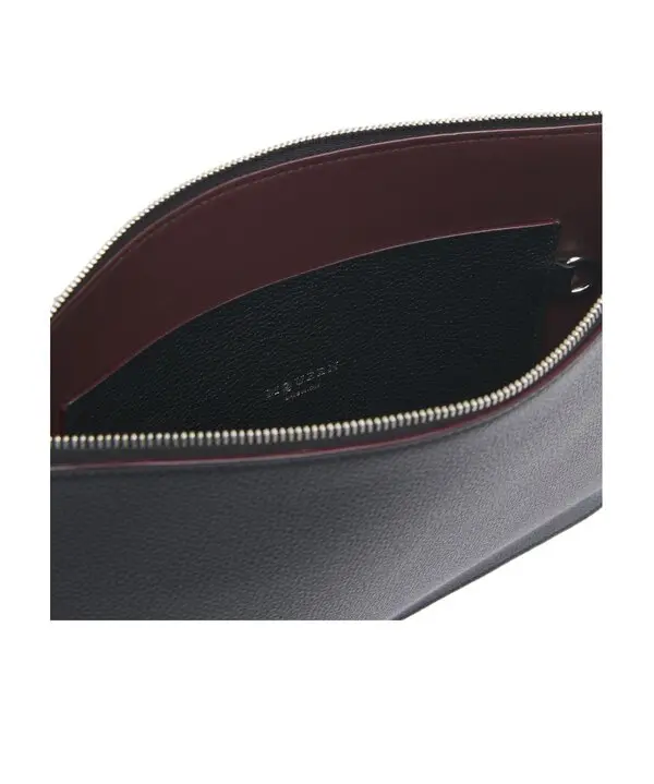Alexander McQueen Logo Detailed Zipped Clutch Bag - Black