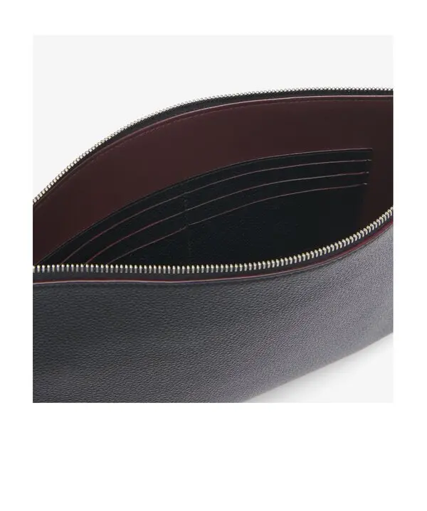 Alexander McQueen Logo Detailed Zipped Clutch Bag - Black
