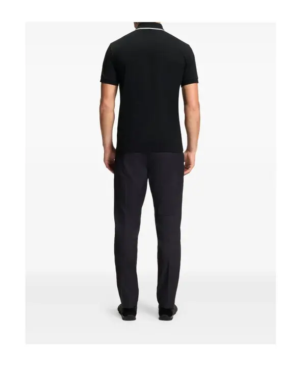 Hugo Boss Zip Placket Polo Shirt - Black