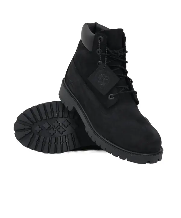 Timberland Logo-debossed Lace-up Boots - Black