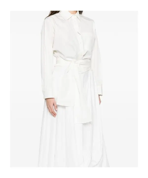 Max Mara Long Sleeve Tie-front Shirt