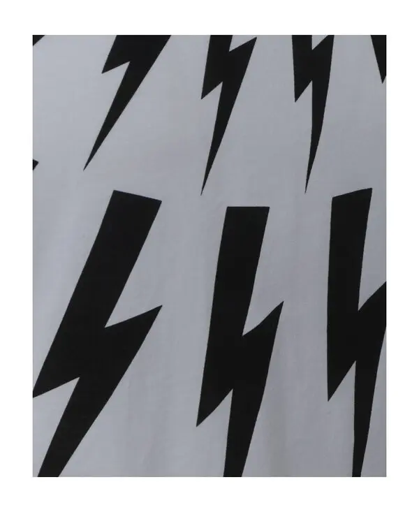Neil Barrett Thunderbolt Print Crewneck T-shirt - White