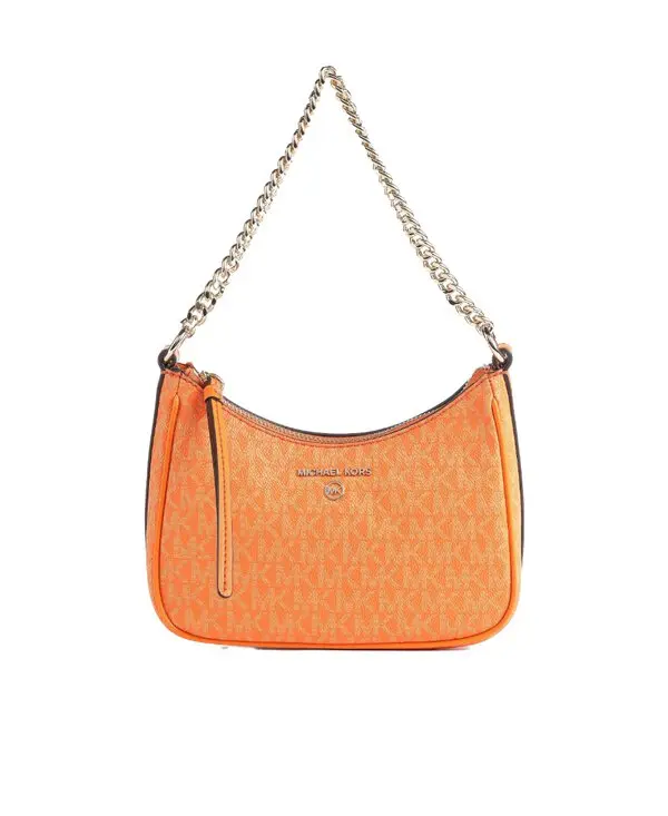 Michael Kors Logo Monogram Shoulder Bag - Orange