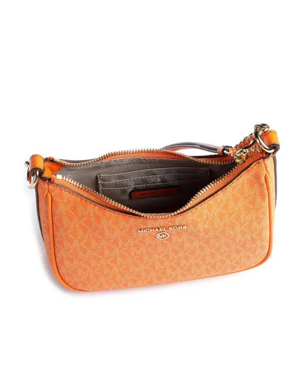 Michael Kors Logo Monogram Shoulder Bag - Orange