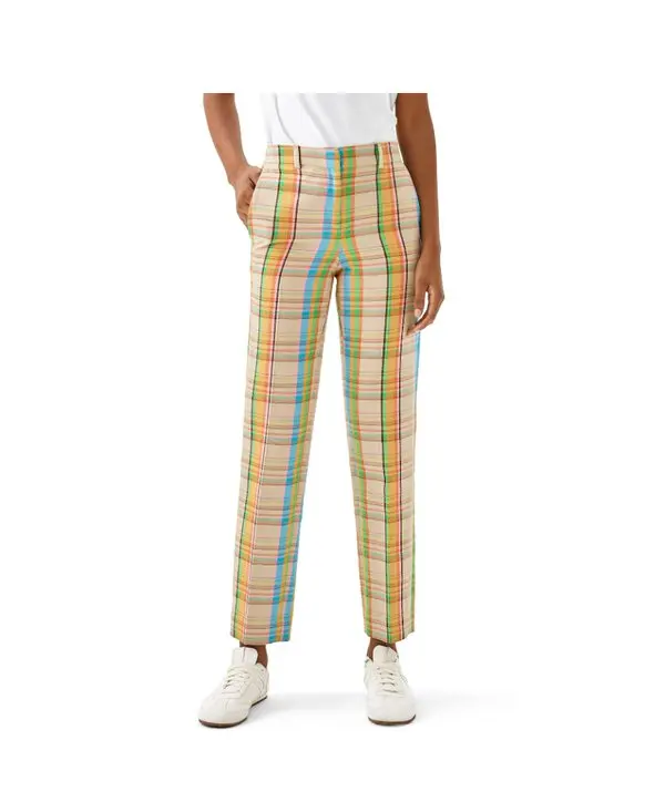 Loewe Tartan Pattern Straight Leg Trousers