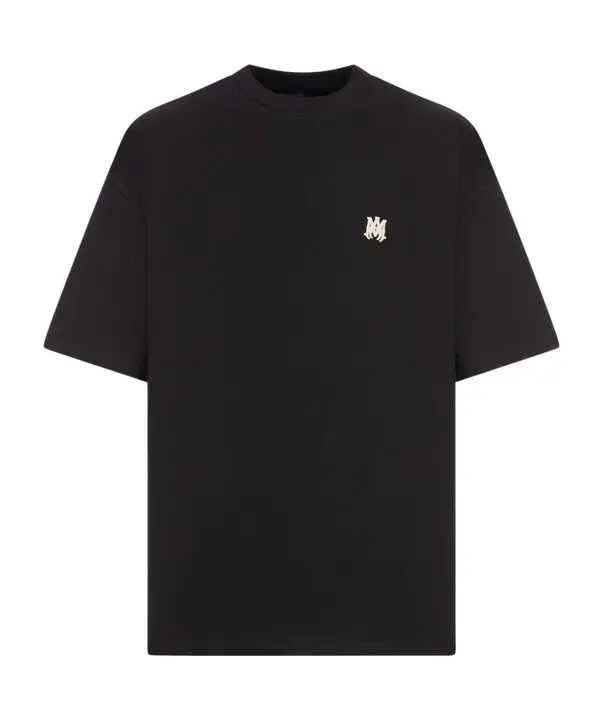 Amiri Ma Skater Logo Embroidered Crewneck T-shirt - Black