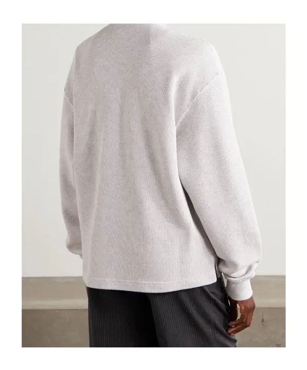 Aimé Leon Dore Embroidered Cotton Sweatshirt - White