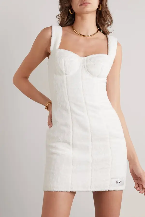 Dolce & Gabbana Logo Patch Mini Dress
