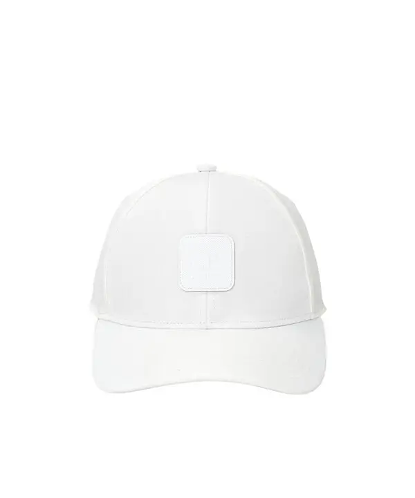 C.P. COMPANY Logo-patch Twill Cap - White