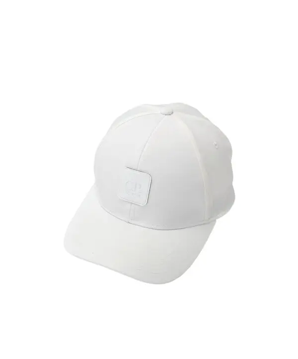 C.P. COMPANY Logo-patch Twill Cap - White