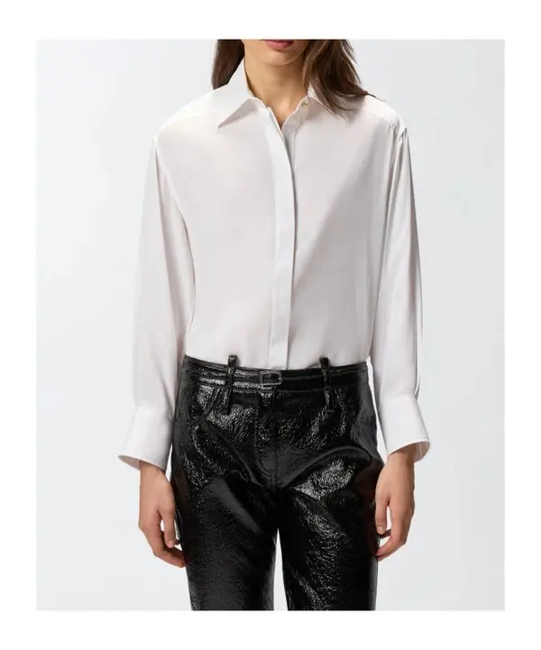 Pinko Long-sleeved Shirt With Pointed Collar