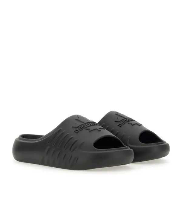 Dsquared2 Logo Embossed Slip-on Slides