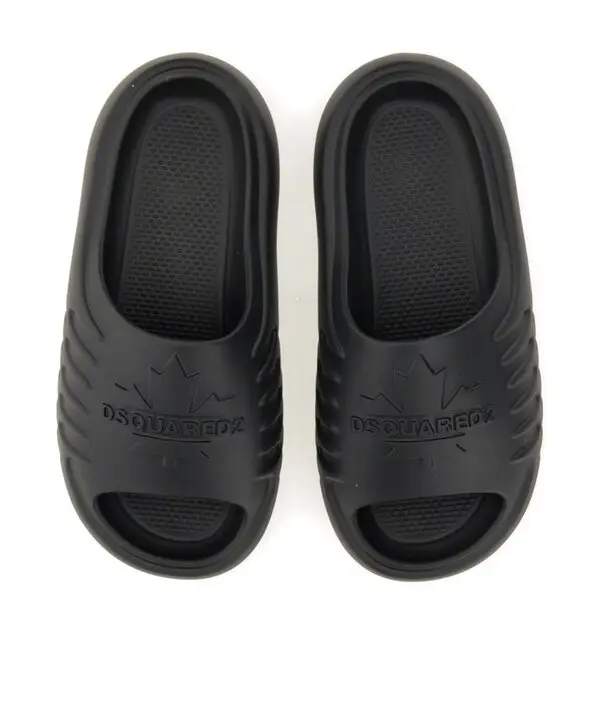Dsquared2 Logo Embossed Slip-on Slides