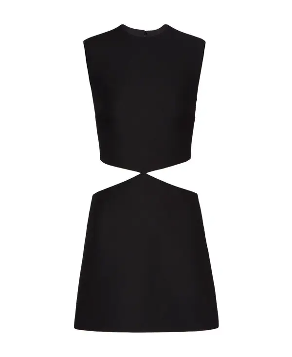 Valentino Garavani Sleeveless Cut-out Mini Dress - Black