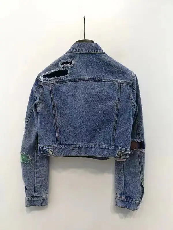 Marni Distressed Lapel Denim Jacket